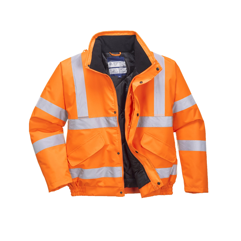 High Vis Jacket: Background Material and Reflective Tape
