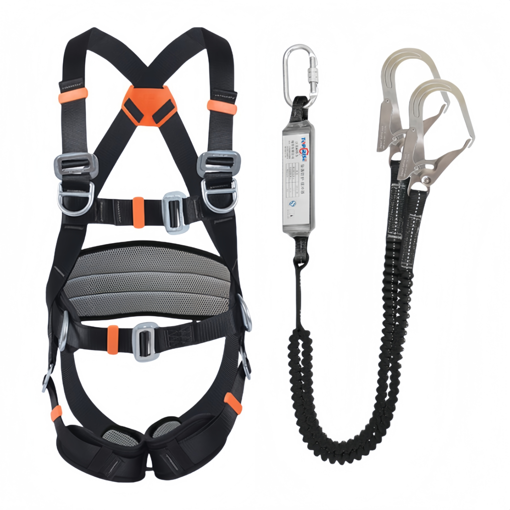 Safety Harness With Lanyard