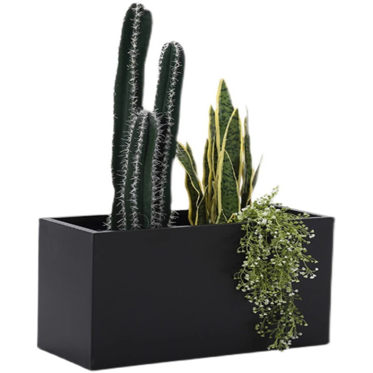 Black Square Planter Box