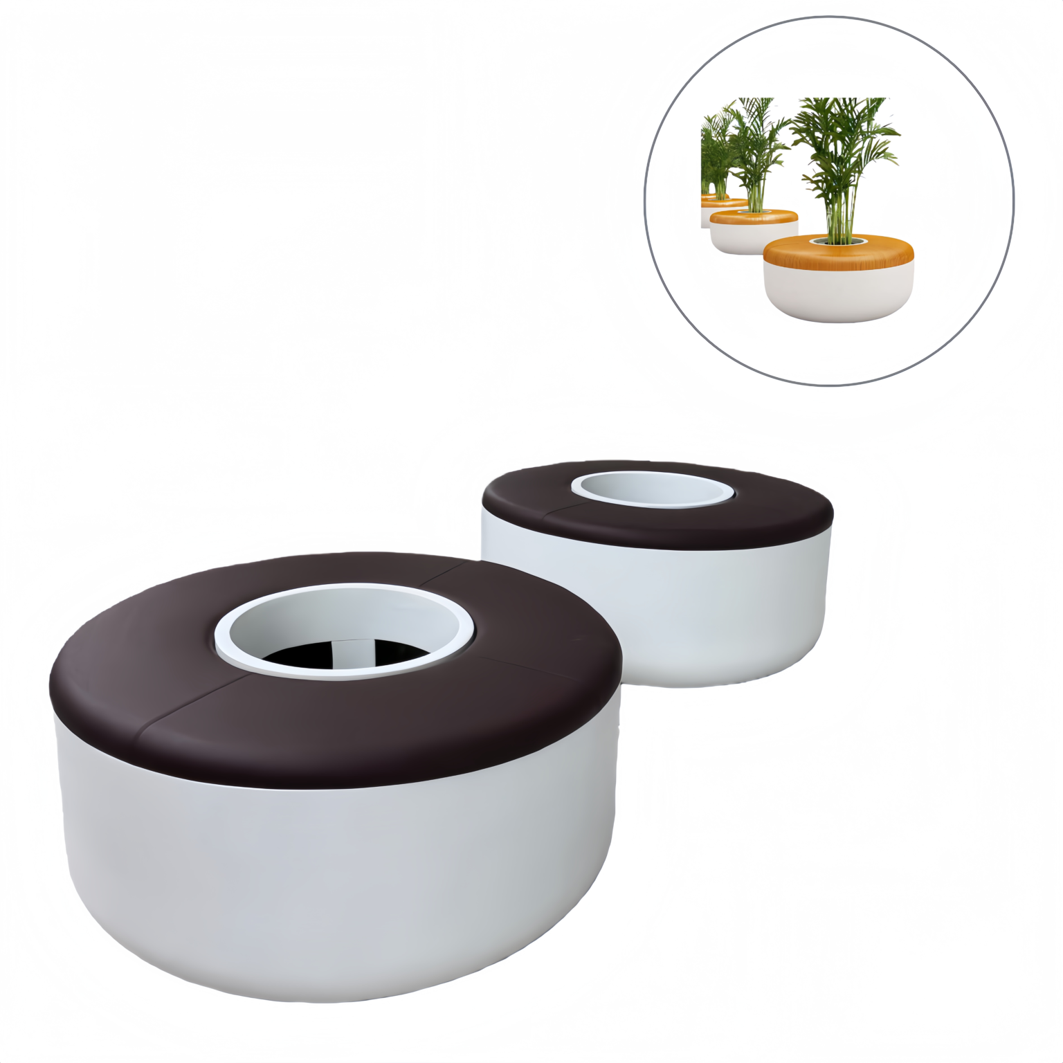 Indoor Circular Fiberglass Flower Planter Bench: 9 Benefits & Ready Sizes